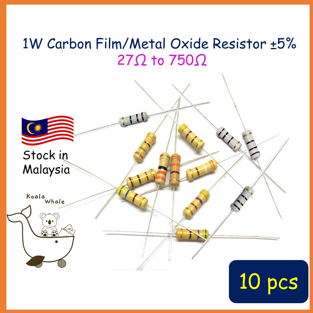 1W Resistor Perintang 22 24 27 33 39 47 56 68 75 100 120 150 180 200 ...