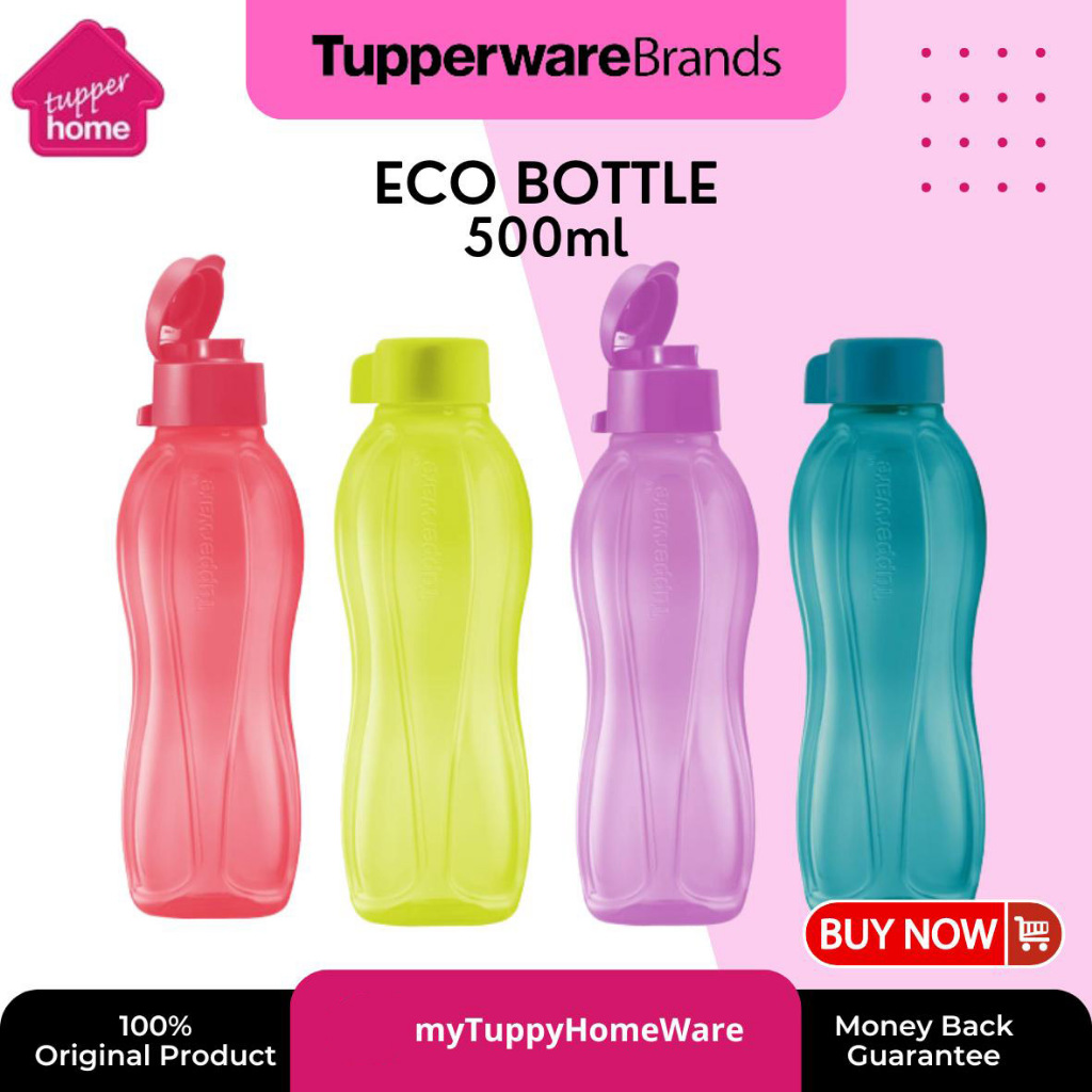 [ 100% ORIGINAL ] Tupperware Eco Bottle 500ml Botol Tupperware Water ...