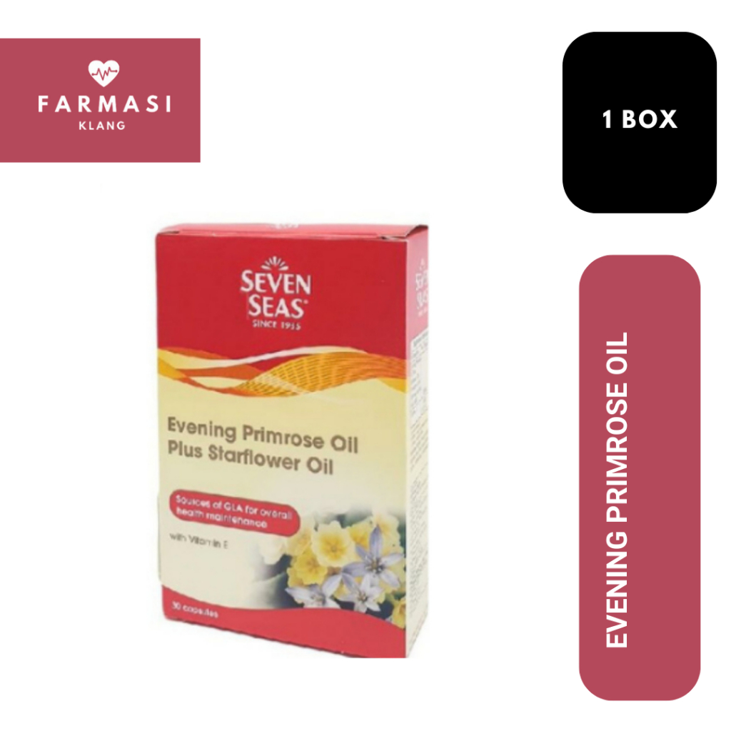 Clearance SEVEN SEAS EVENING PRIMROSE OIL PLUS STARFLOWER OIL - 30S exp ...