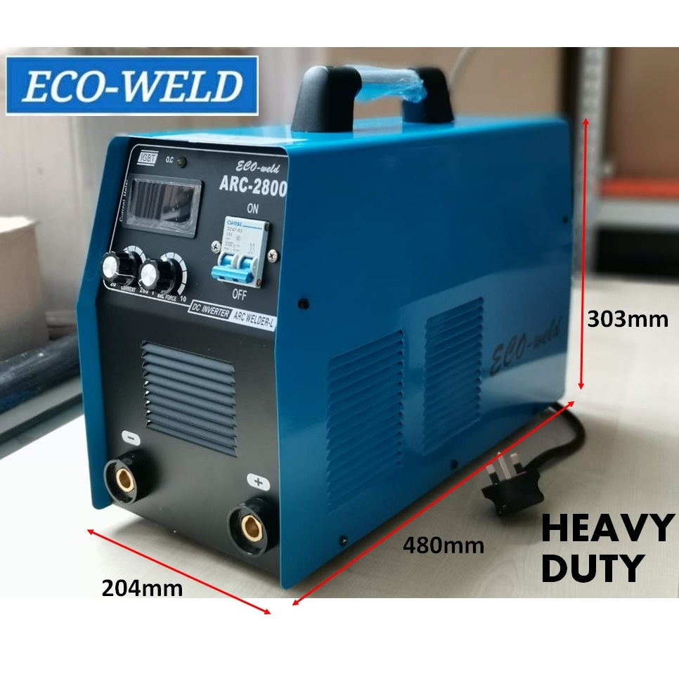 ECO-WELD IGBT ARC Welding Machine 250A ARC2800 Stick Weld ARC-2800 MMA ...