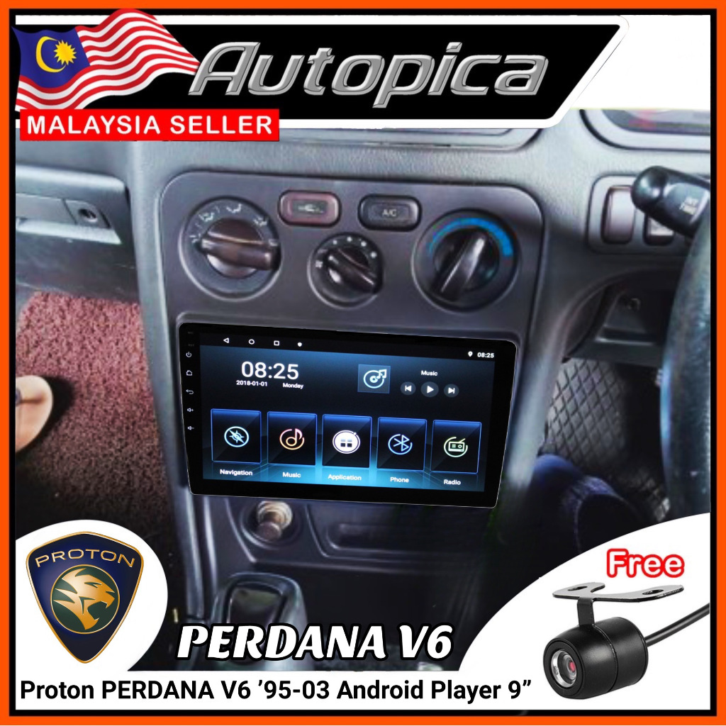 Proton Perdana V6 1995-2003 Allwinner 8163 / T100 /P15 Quad Core 9" IPS ...