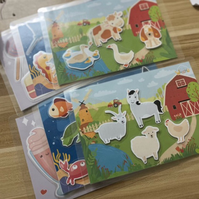 Busy Book Velcro Themed size A5 Travel Friendly Busy Book Kids Activity ...