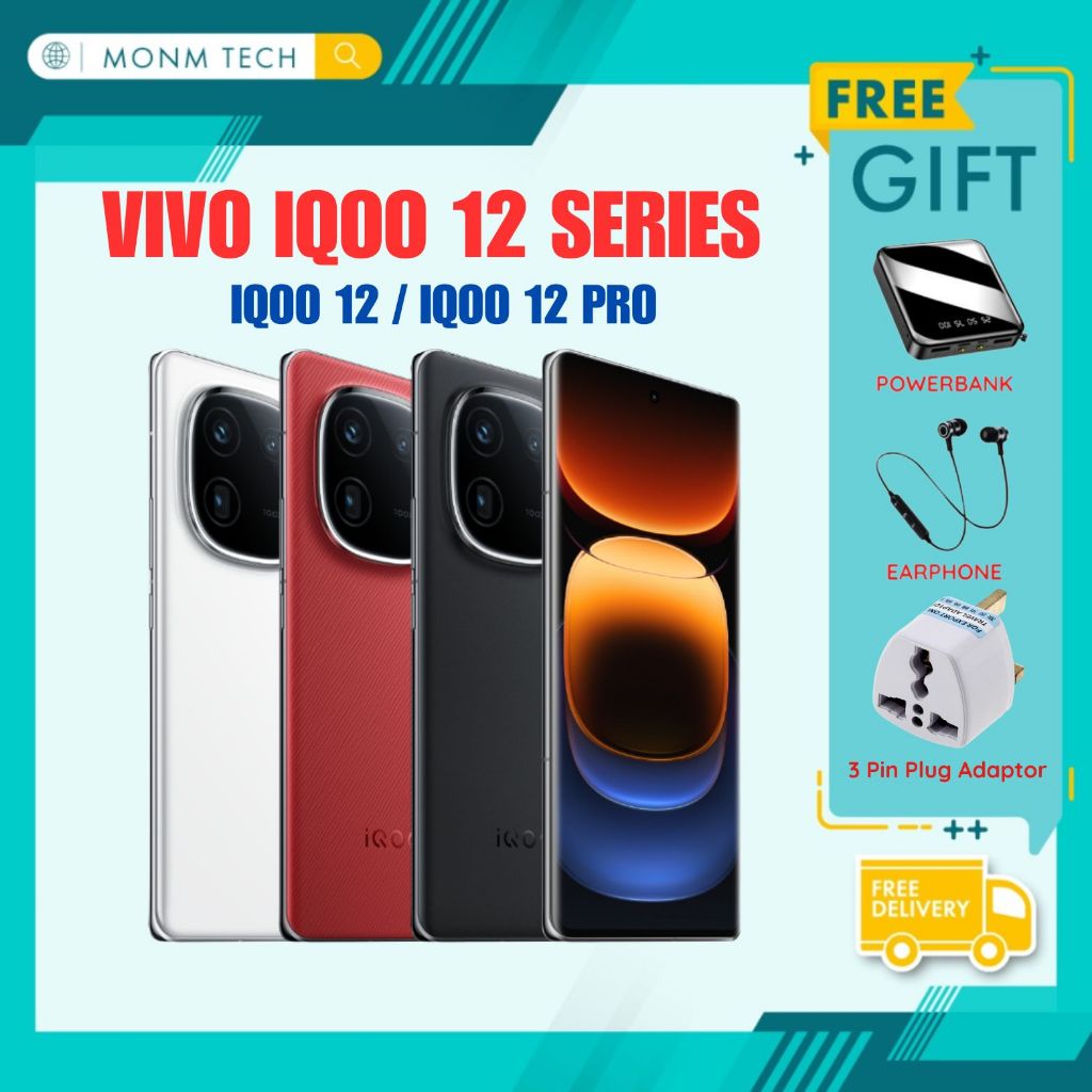 VIVO IQOO 12 Pro / IQOO 12 Snadragon 8 Gen 3 / IQOO 11 5G Snapdragon 8Gen 2 200w Fast Charging 6 ...