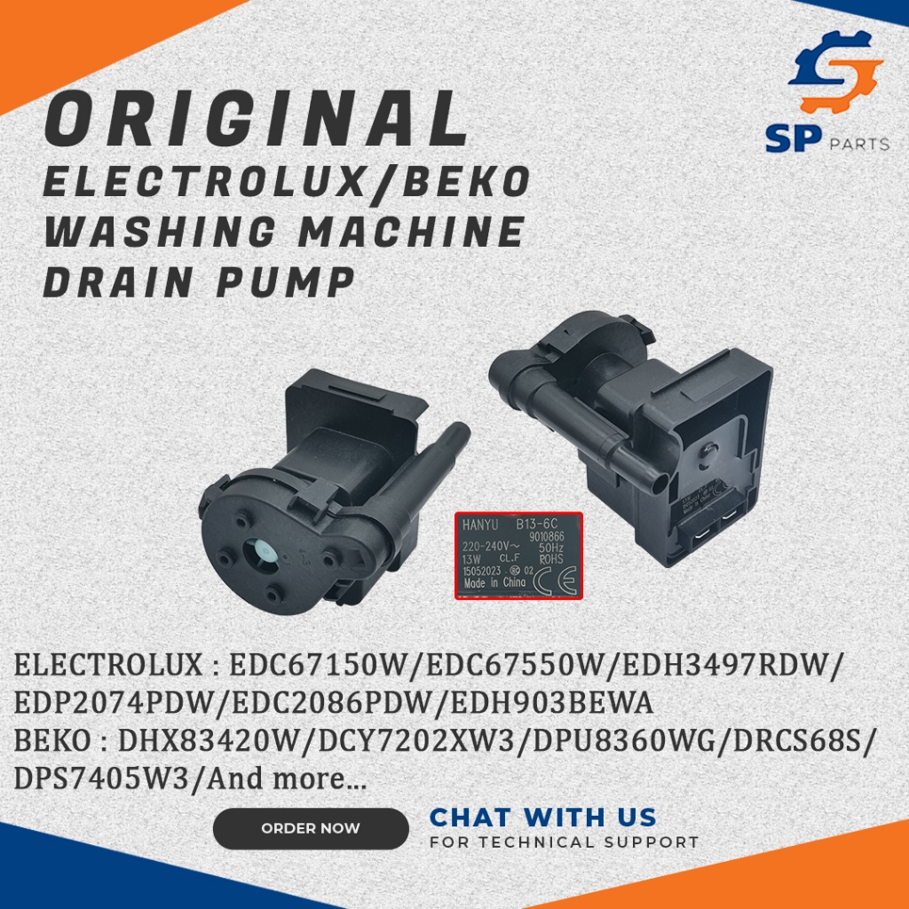 ELECTROLUX, BEKO DRYER CONDENSATION DRAIN PUMP - 220-240V 13W EDC67150W ...
