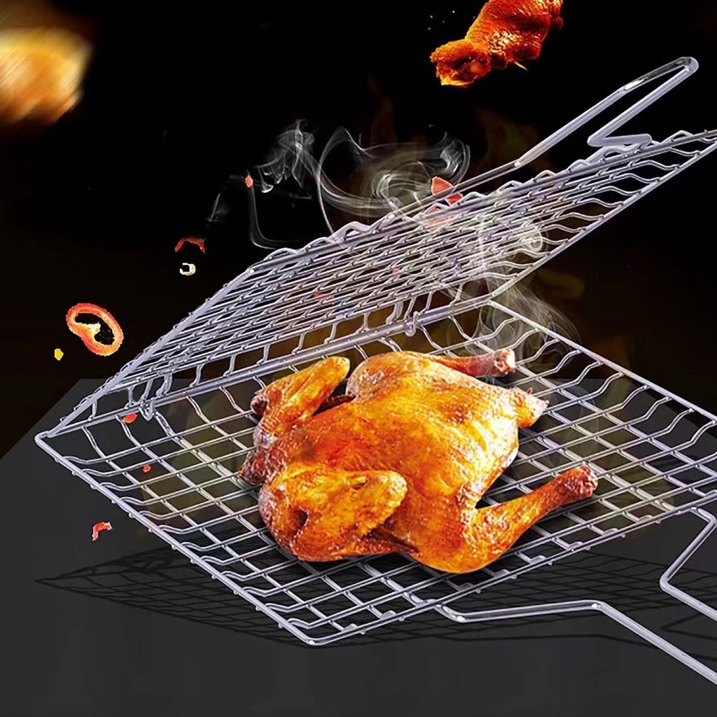 🔥READY STOCK🔥 2758 BBQ MESH STEEL / FISH GRILLER LOCAL | Shopee Malaysia