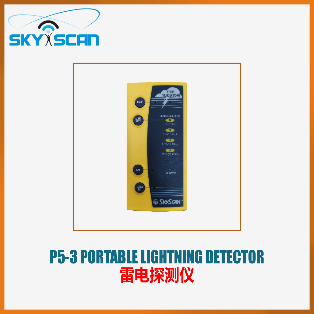 Skyscan® P5-3 Portable Lightning Detector (**Battery not included ...