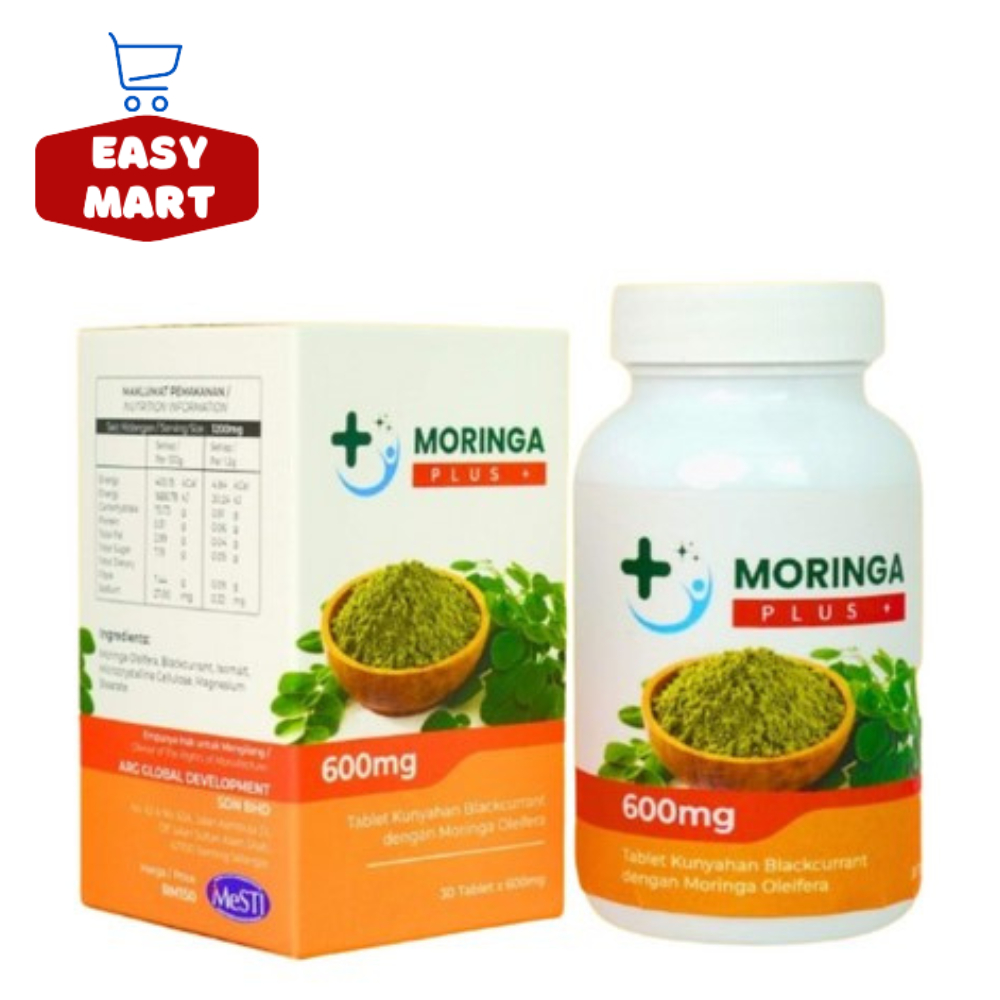 MORINGA PLUS 600MG TABLET KUNYAH (30TABLETS X 600MG) [100% ORIGINAL HQ ...