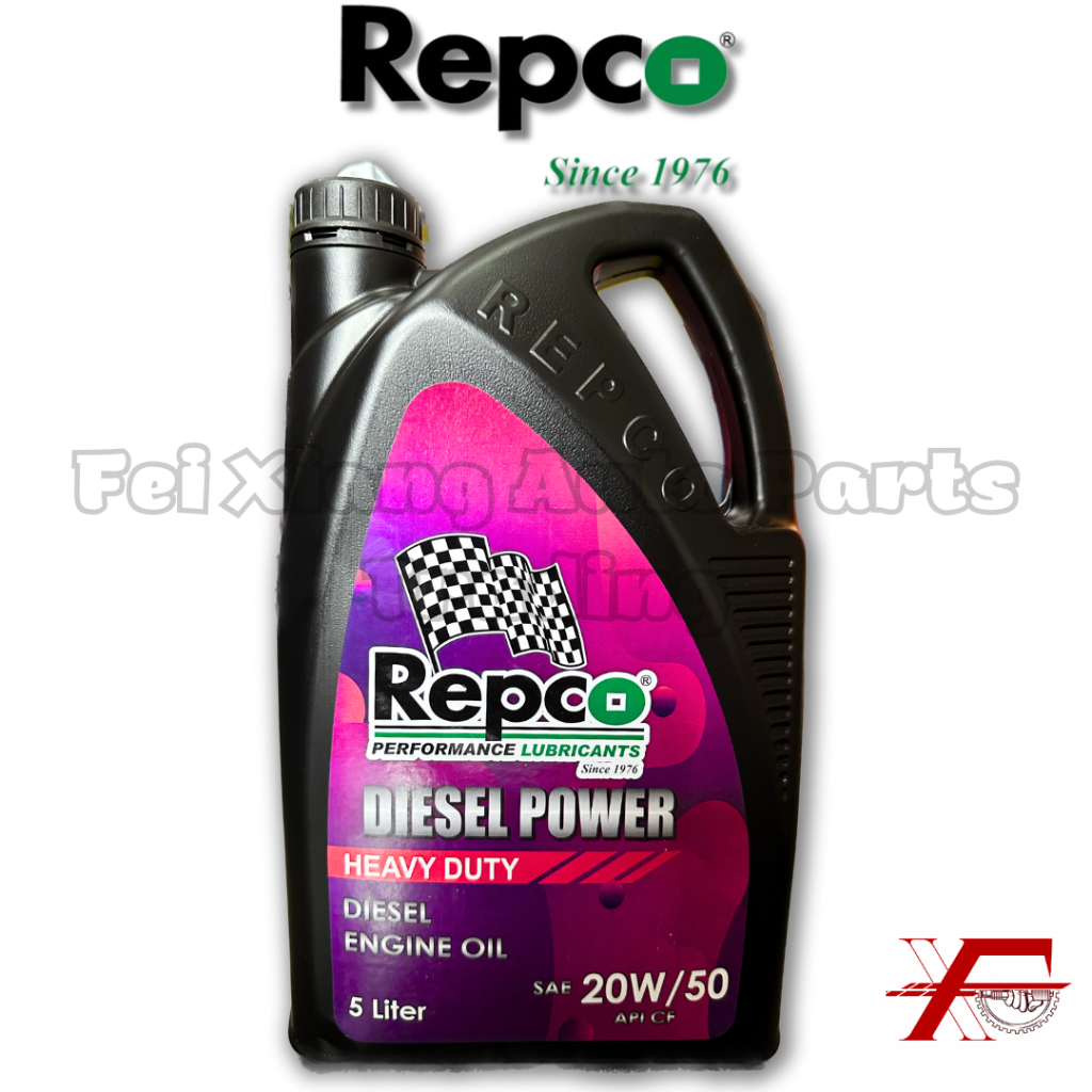 REPCO Diesel Power 20W/50 API CF Diesel Engine Oil [5 Liter] | Shopee ...