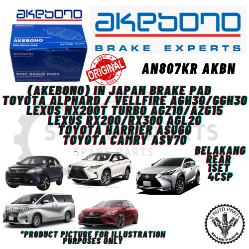 ALPHARD/VELLFIRE GGH30/AGH30/HARRIER ASU60/CAMRY ASV70/LEXUS AGZ10-15 ...