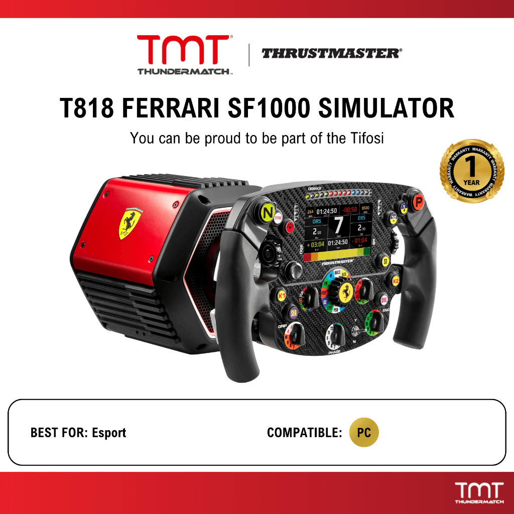 Thrustmaster x Ferrari T818 Ferrari SF1000 Simulator | Compatible PC ...