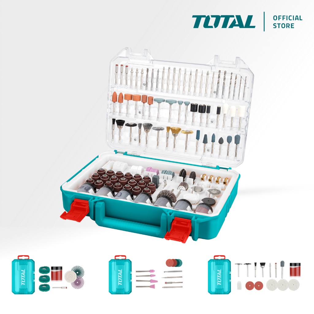 TOTAL Accessories for Mini Drill/Grinder (420 Pcs/4 Sets) Sanding Disc ...