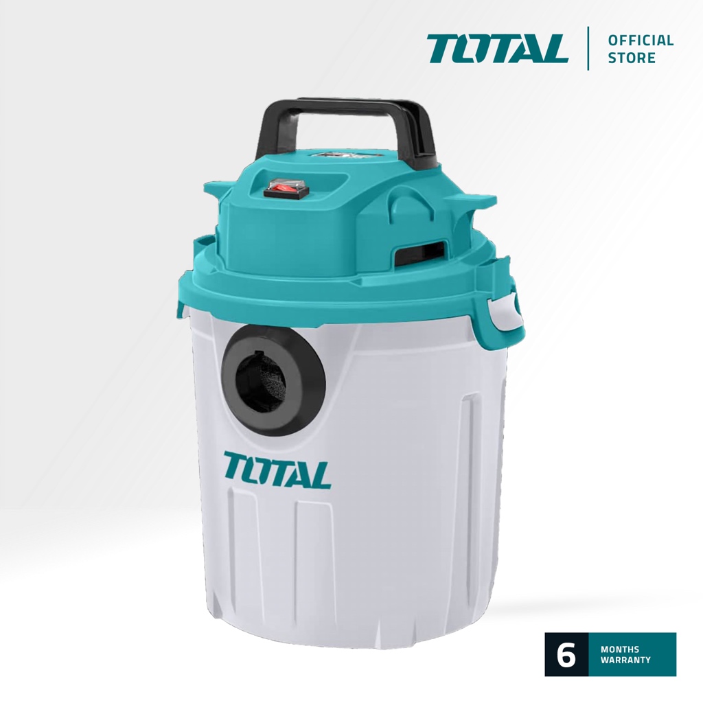 TOTAL Vacuum Cleaner For Wet & Dry (10L/1000W) With Brush + Hose + Foam ...