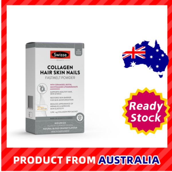 Swisse Beauty Collagen Hair Skin Nails Fastmelt Powder 42g(14*3g ...
