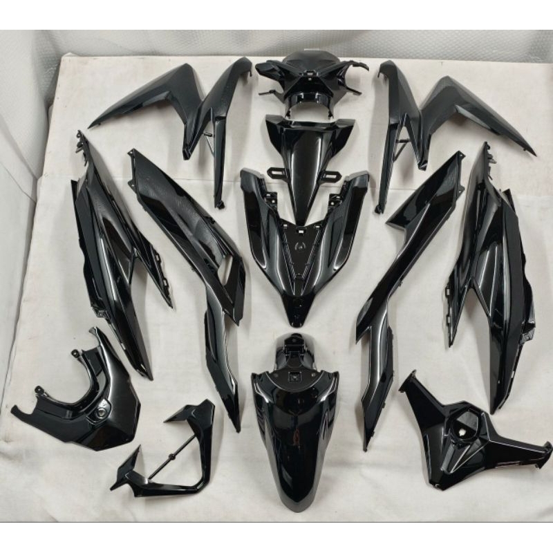 HONDA VARIO 150 BODY COVER COMPLETE SET 13 PCS RED + BLACK INDONESIA ...