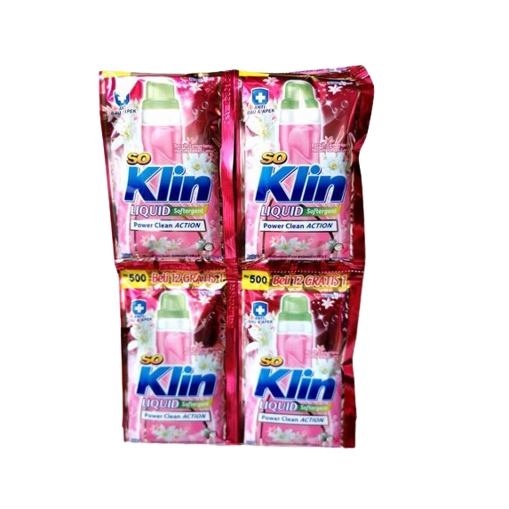 (RM0.40*12PCS) SO KLIN LIQUID DETERGENT CAIR PELEMBUT PAKAIAN ASLI ...