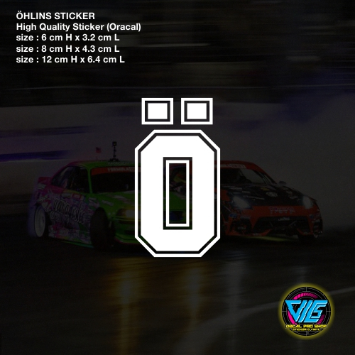 OHLINS / ÖHLINS O Sticker / Decal (High Quality Sticker) | Shopee Malaysia