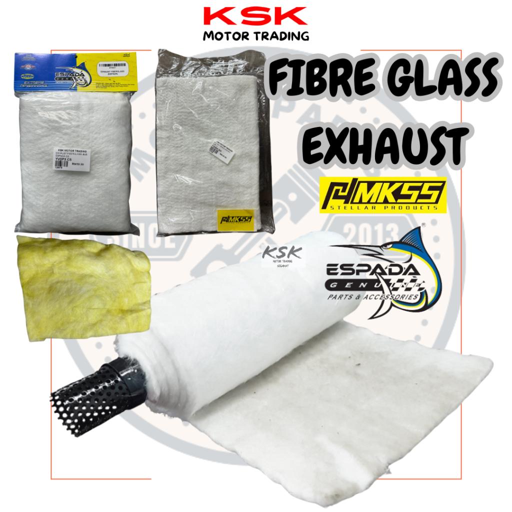 【RAYA SALE】ESPADA MKSS Racing Exhaust Fiber (2LAYER)EKZOS FIBRE GLASS ...
