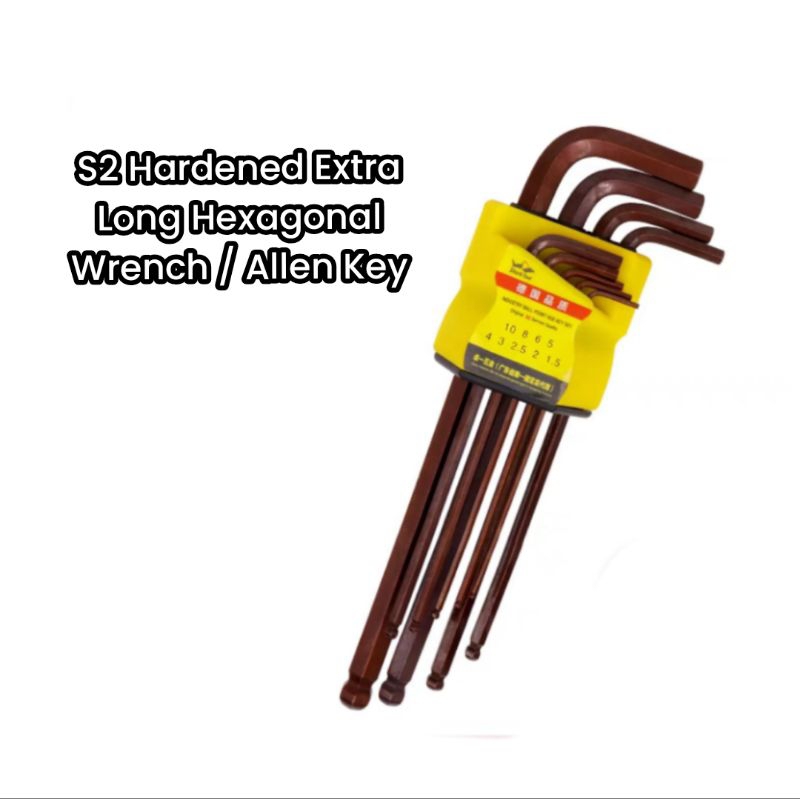 Shark Tool hardened extra long hexagonal wrench/allen key | Shopee Malaysia