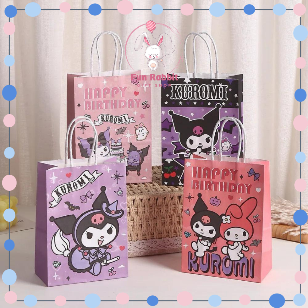 Gift Packaging KUROMI Birthday Party Kraft Paper Bags Cartoon (Minimum ...