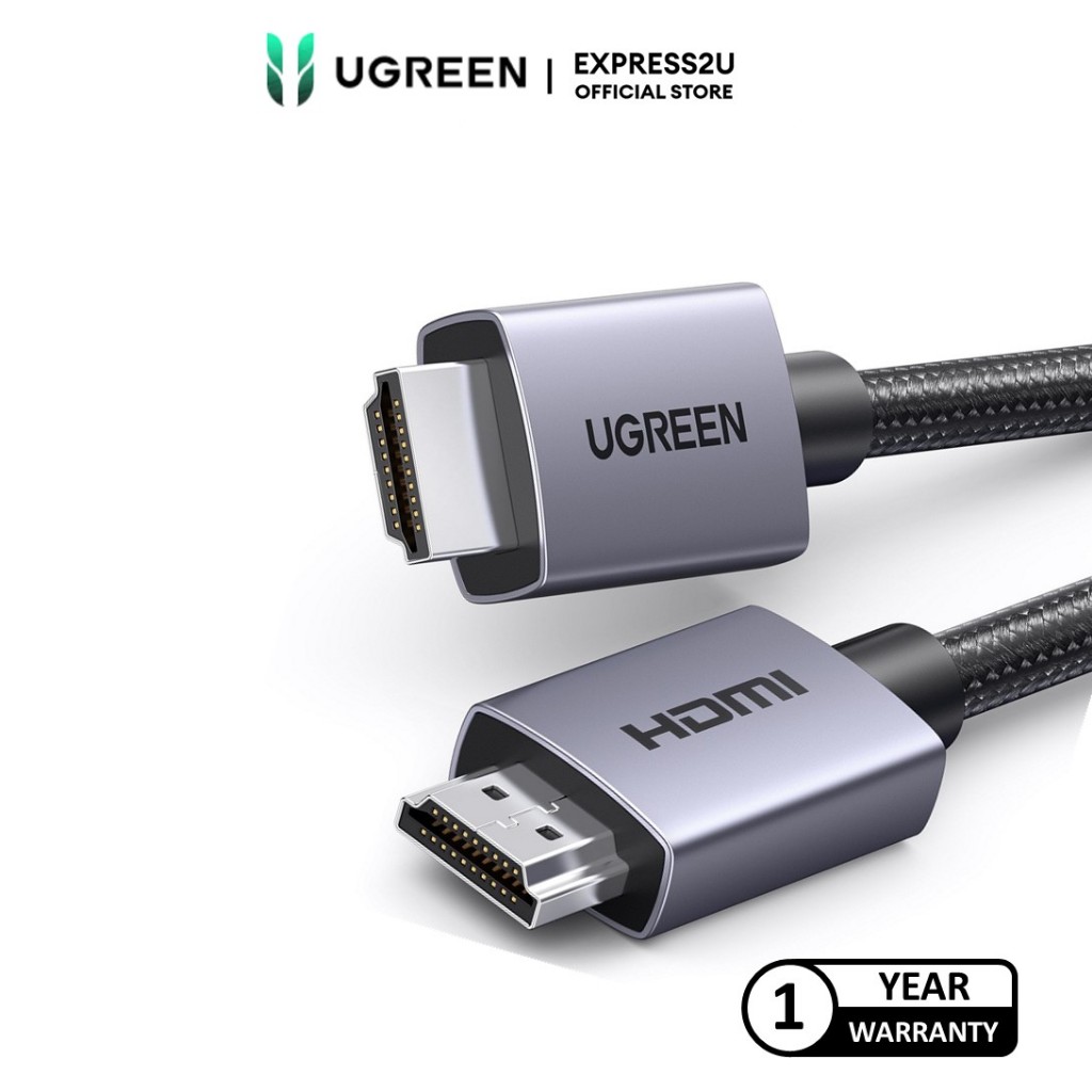 UGREEN HDMI CABLE VER 2.0 MALE TO MALE ALUMINIUM CASE+BRAIDED 4K@60HZ ...