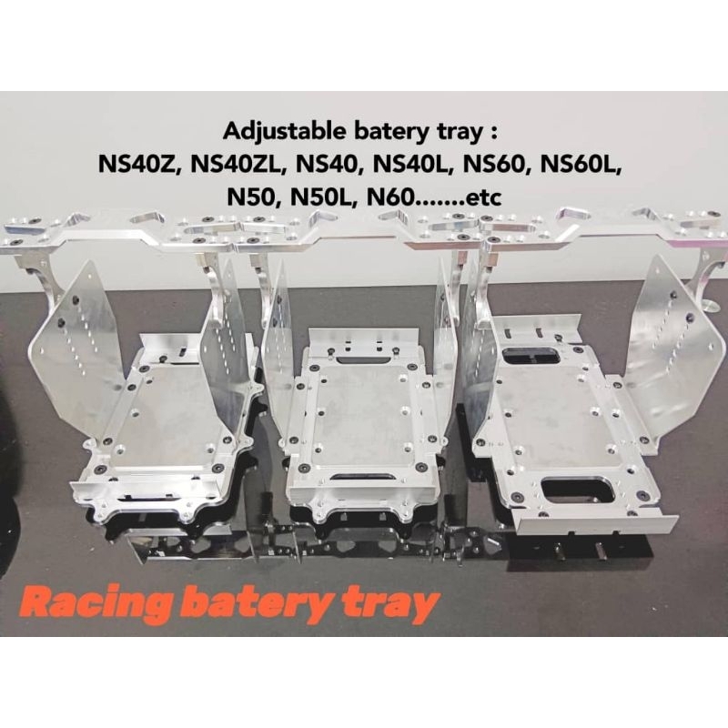 Professional adjustable aluminium battery bateri tray for NS40 NS60 NS70 DIN55 | Shopee Malaysia