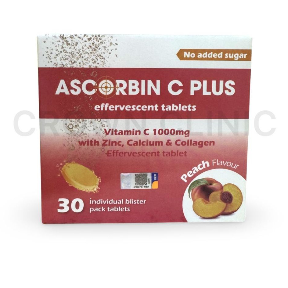 Ascorbin C Plus Effervescent Tablets 30' Individual Blister Pack ...