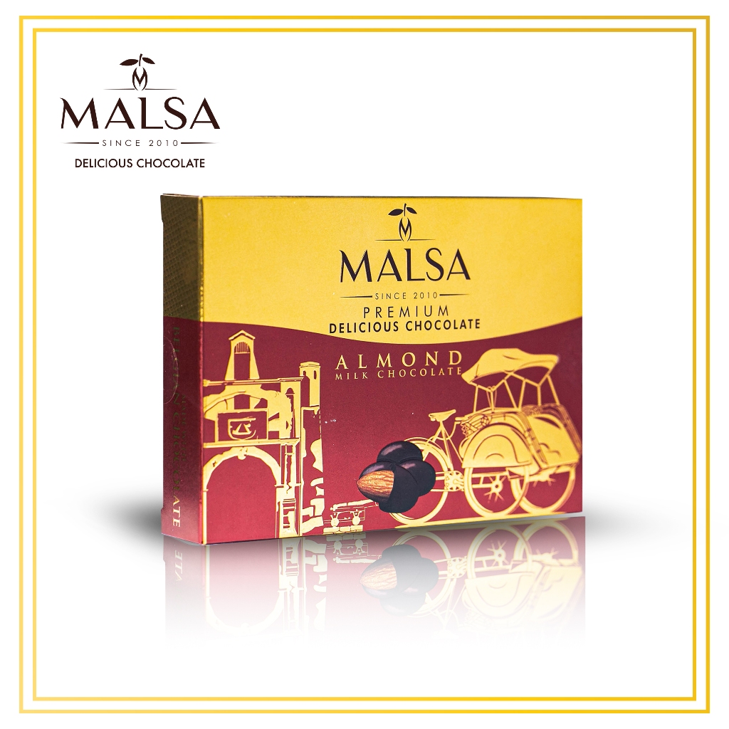 Malsa Almond Milk Chocolate - BOX 75g Premium Chocolate | Shopee Malaysia