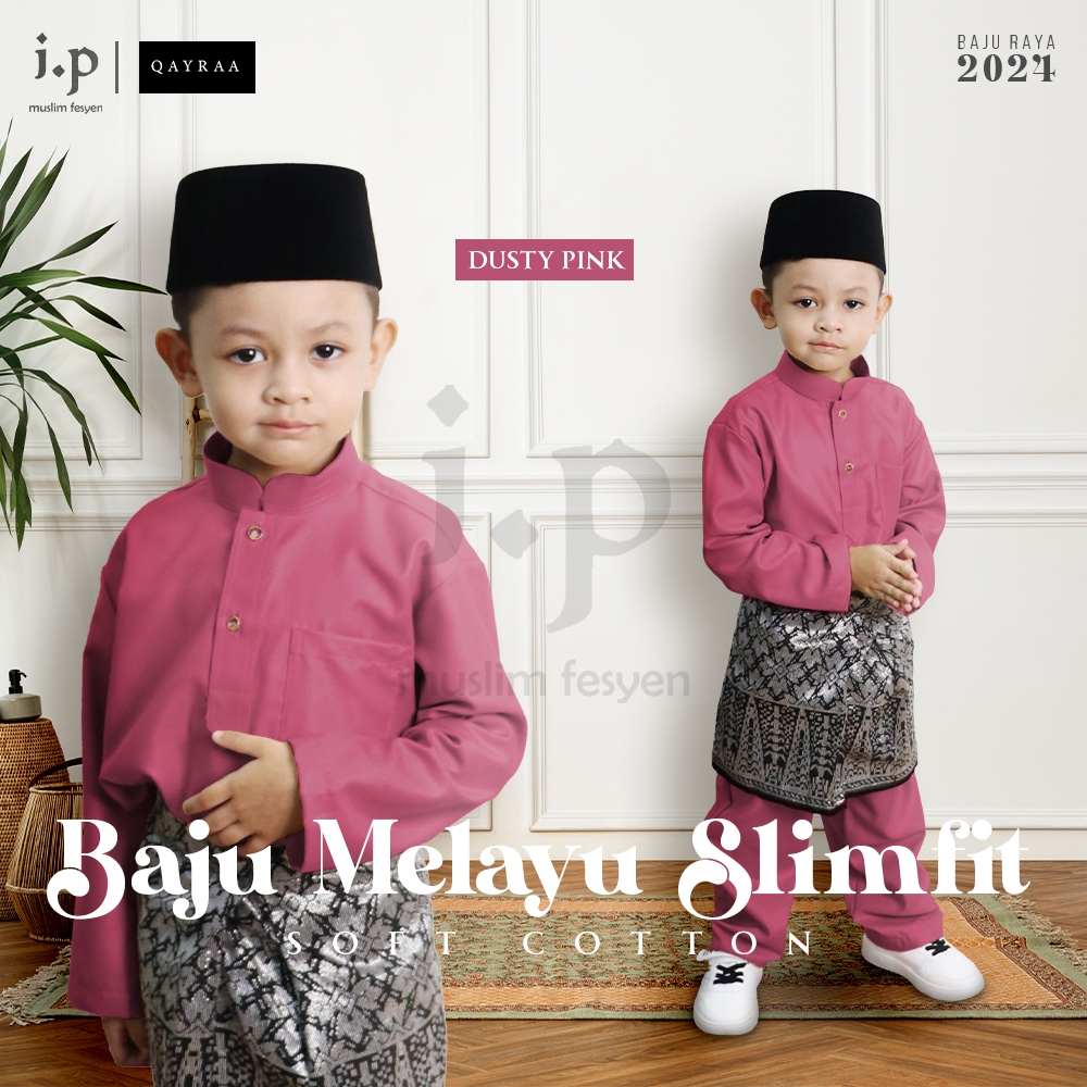 𝐈.𝐏 𝐌𝐮𝐬𝐥𝐢𝐦 𝟐𝟎𝟐𝟒 ♥ BUDAK / BAJU RAYA BABY - DUSTY PINK (SOFT COTTON ...