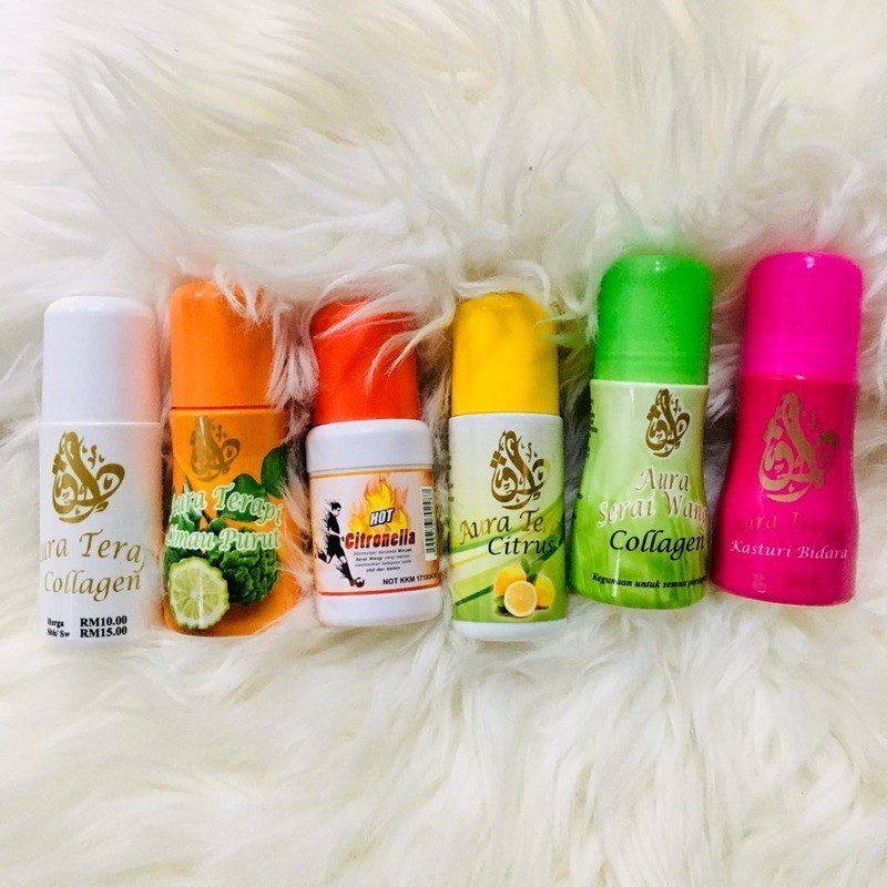 AURA TERAPI ROLL ON MINYAK ANGIN MACAM JENIS KUNING 80ml 1pc | Shopee ...