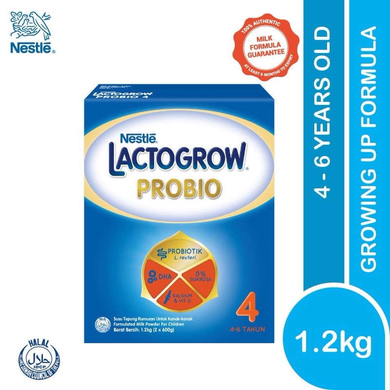 Nestle Lactogrow Probio 4 Milk Powder (1.2kg) | Shopee Malaysia