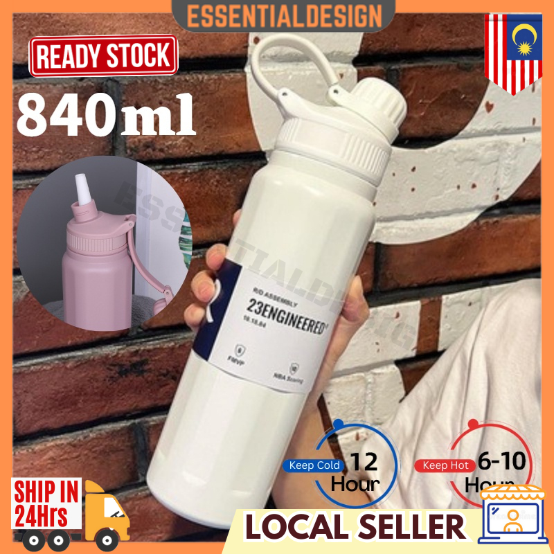 840ML Tumbler Cup Vacuum Sport Insulated Bottle Themal Portable 304 Stainless Steel Water Bottle ...