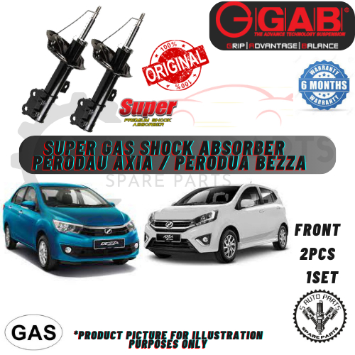 PERODAU AXIA / PERODUA BEZZA (FRONT 2PCS) 100% ORIGINAL (GAB) SUPER GAS ...