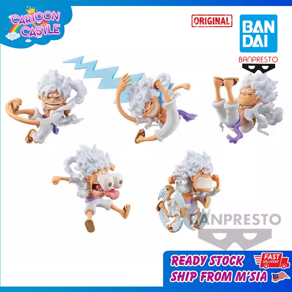 Bandai Banpresto One Piece Anime Monkey D. Luffy Gear 5 WCF Action ...