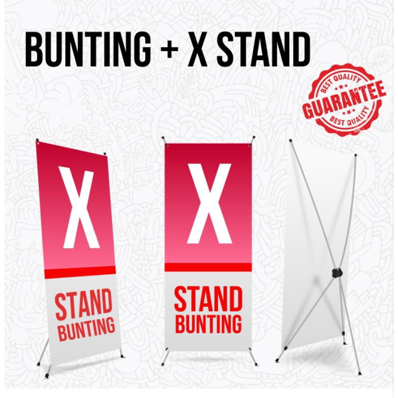 Bunting X-Stand Printing (Synthetic Paper) | Shopee Malaysia