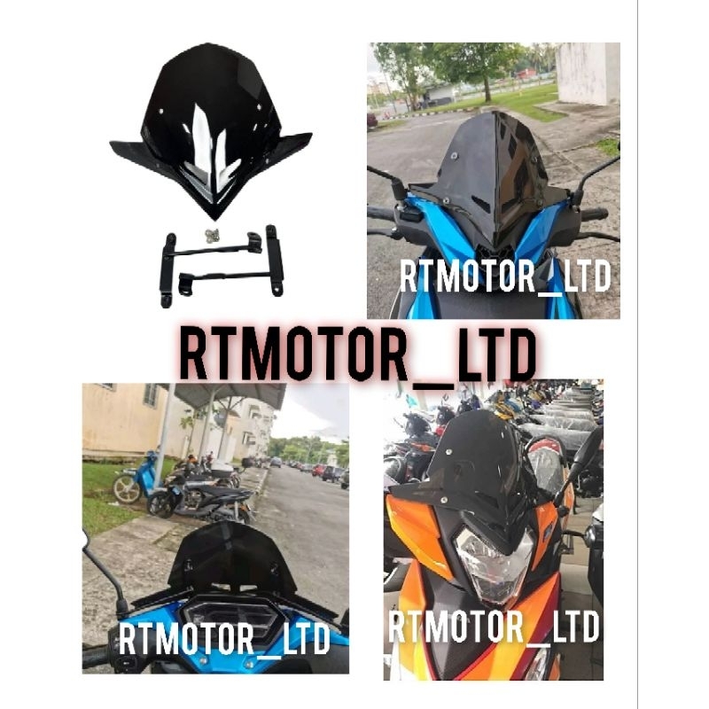 HONDA RS150 V1 RS150R V2 V3 RSX150 WINNER X WINDSHIELD VISOR WITH ...
