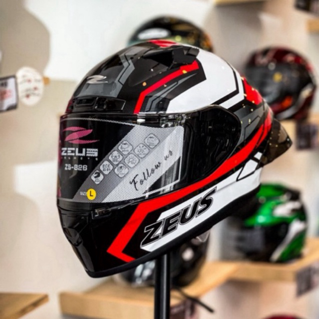 Zeus 826 Racing Stripe (FREE MERCHANDISE) | Shopee Malaysia