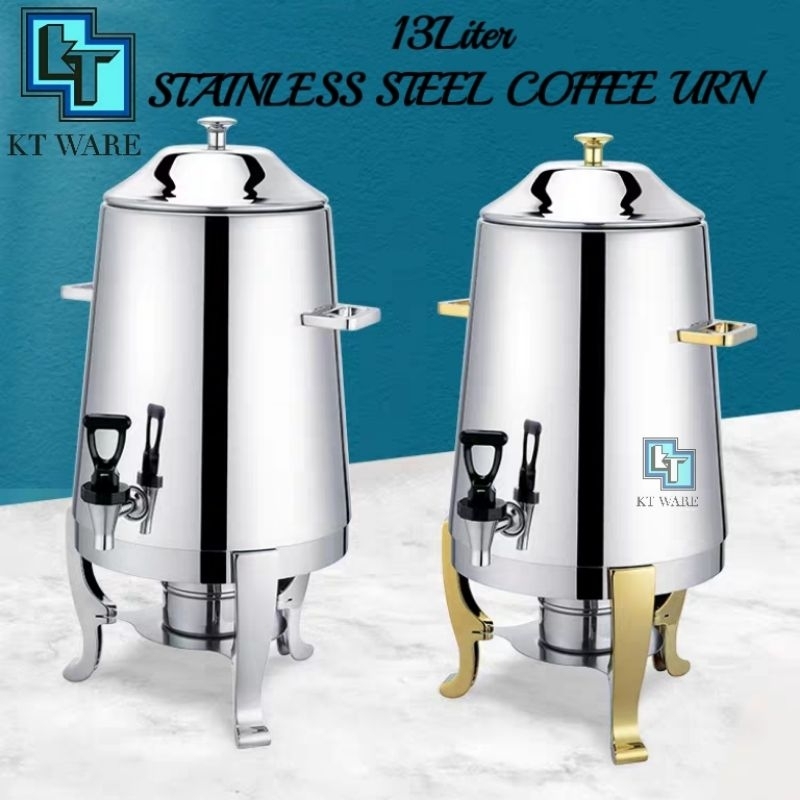 KT WARE 13 Liter Stainless Steel Buffet Coffee Urn Deluxe Beverage ...
