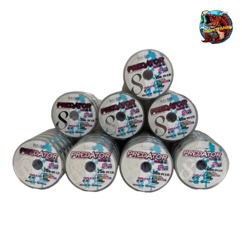 🎉🎉🎉BULLZEN NEW PREDATOR X8 100% PE STYLE BRAID LINE 100M🎉🎉🎉 | Shopee ...