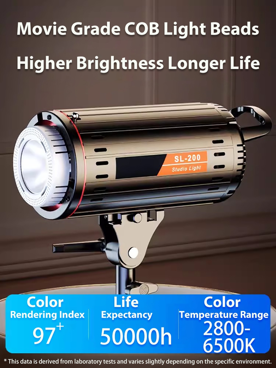 200W COB Lampu Studio Light Professional Photography Light LED Bulb ...