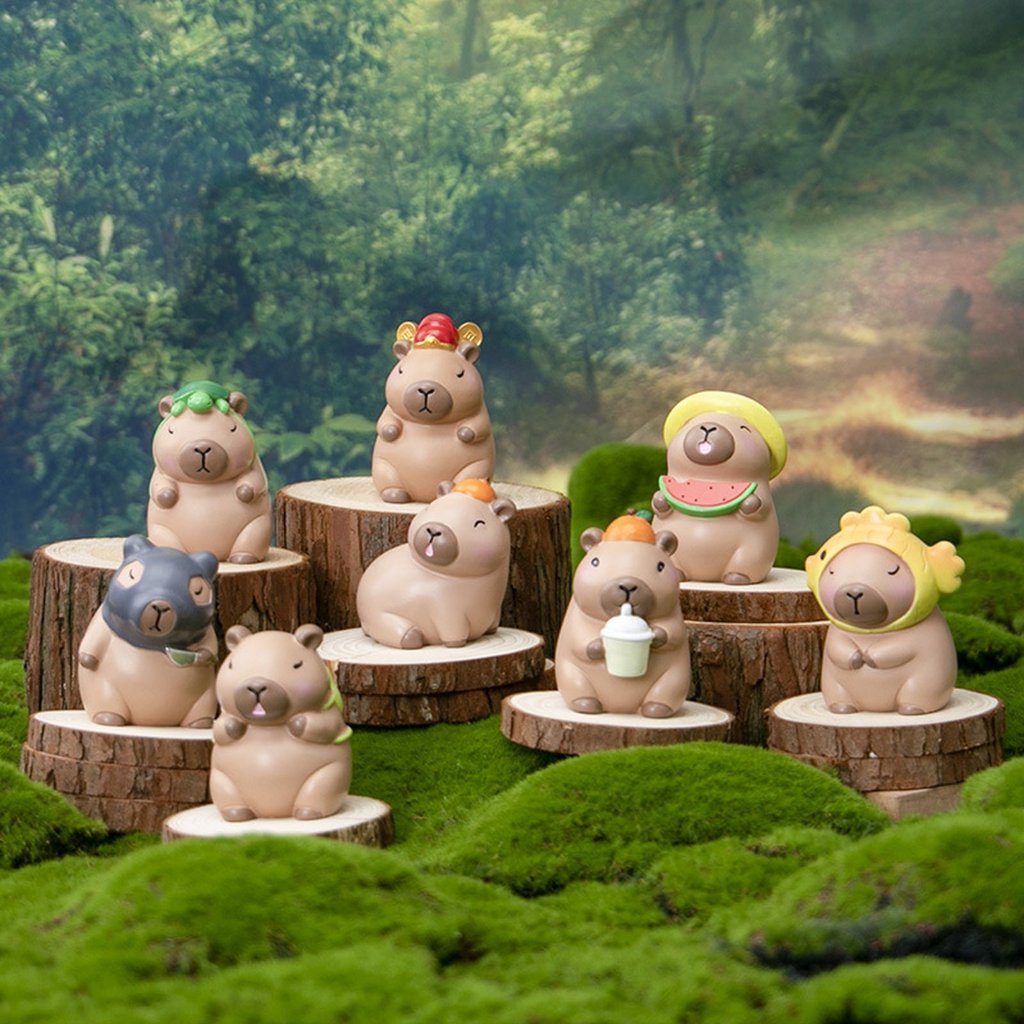 Capybara Blind box Toys Figure model Resin Crafts - Perhiasan mainan ...