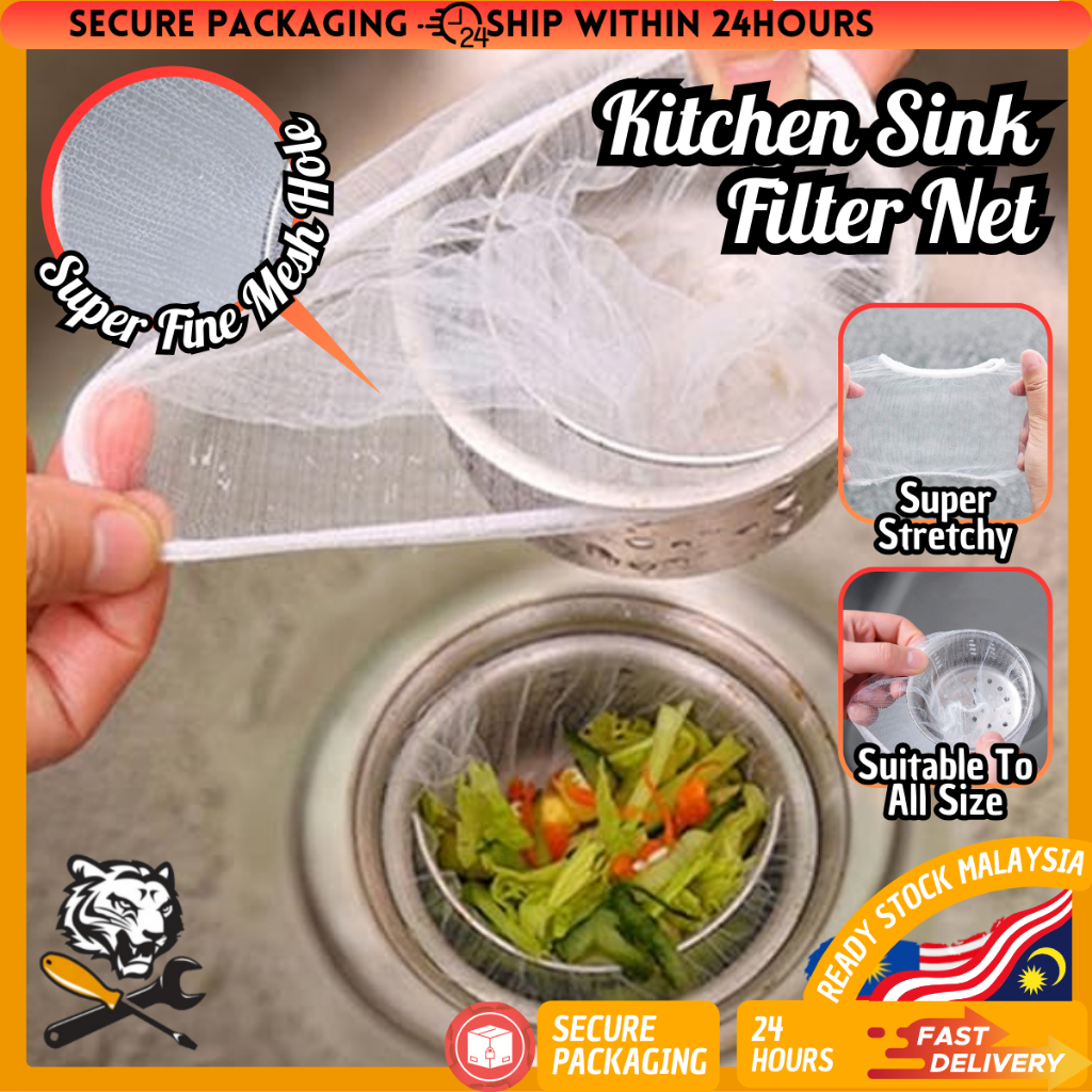 3T Kitchen Food Waste Sink Filter Net Disoposible Mesh Strainer Bag ...