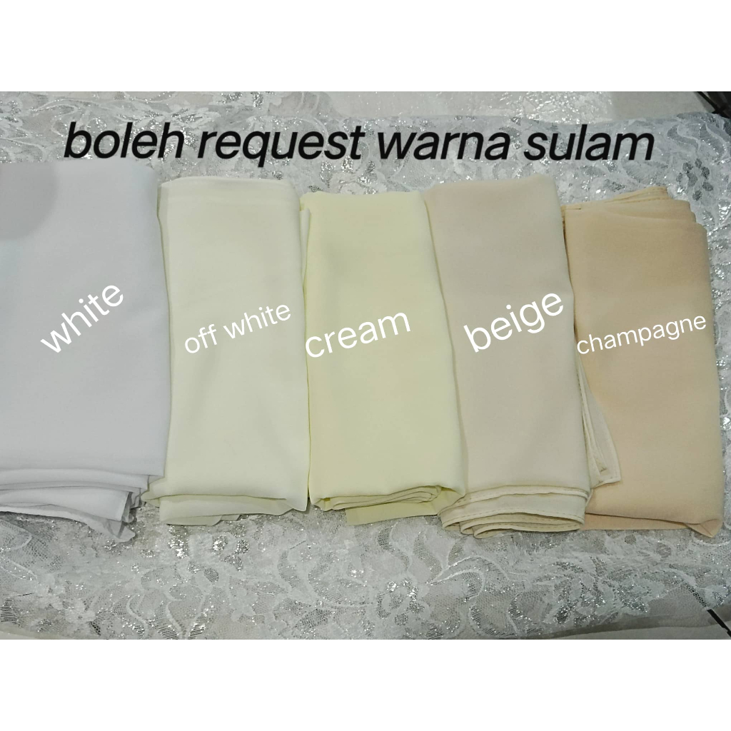Shawl nikah /shawl murah/tudung nikah/tudung kahwin murah/veil nikah ...