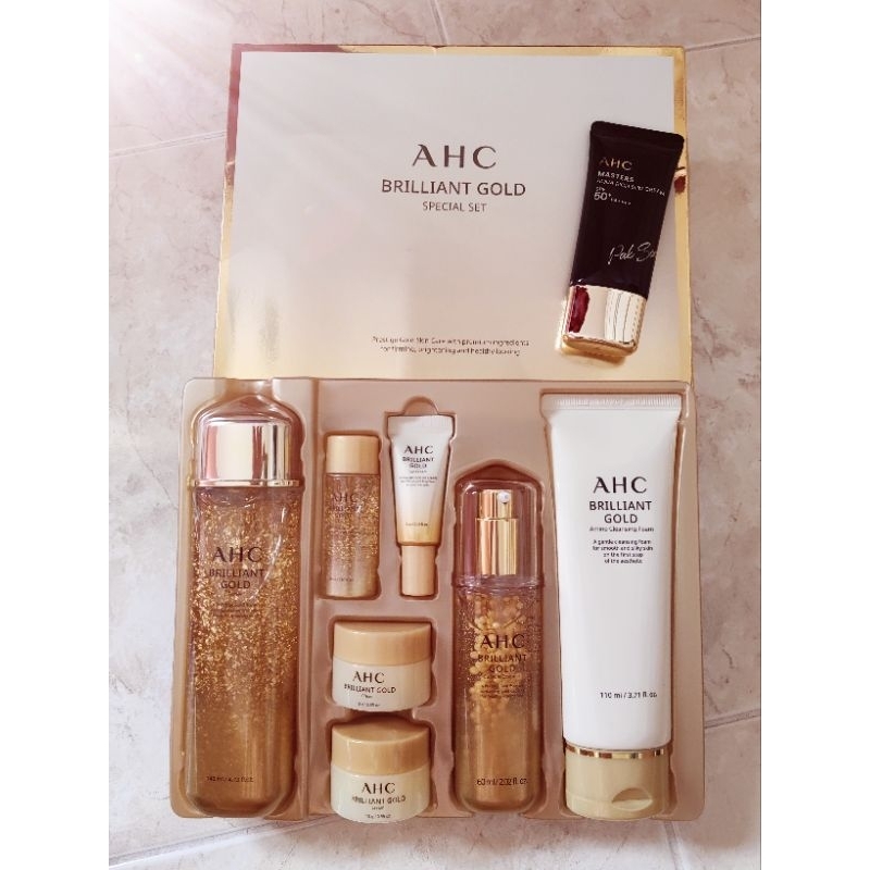 [100% ORIGINAL] KOREA AHC BRILLIANT GOLD SPECIAL SET (黄金套） | Shopee ...