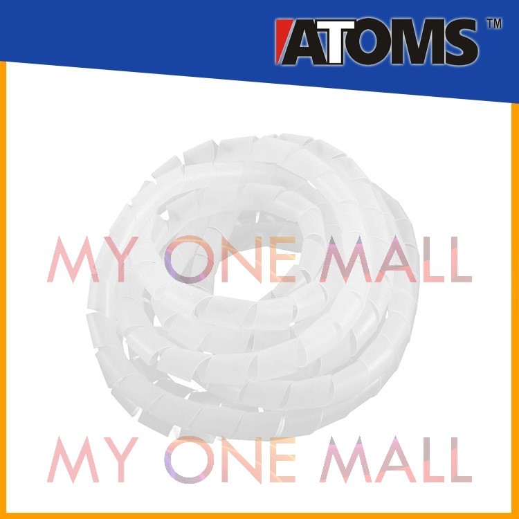ATOMS Spiral Wrapping Band 6mm 8mm 10mm 12mm 15mm KS SWB Cable Wrapping ...