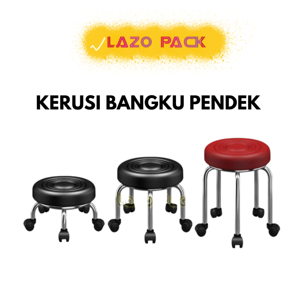 Stool Round Chair Short Leg Kerusi Bangku Kaki Pendek Small Ergonomic ...