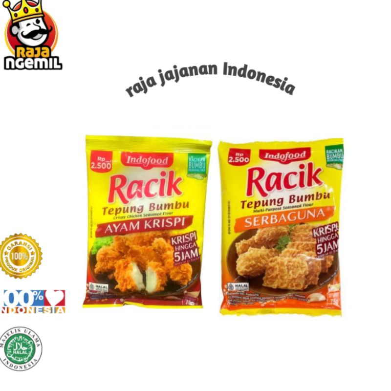 tepung racik bumbu ayam krispi dan serbaguna 75gr ready stock | Shopee ...