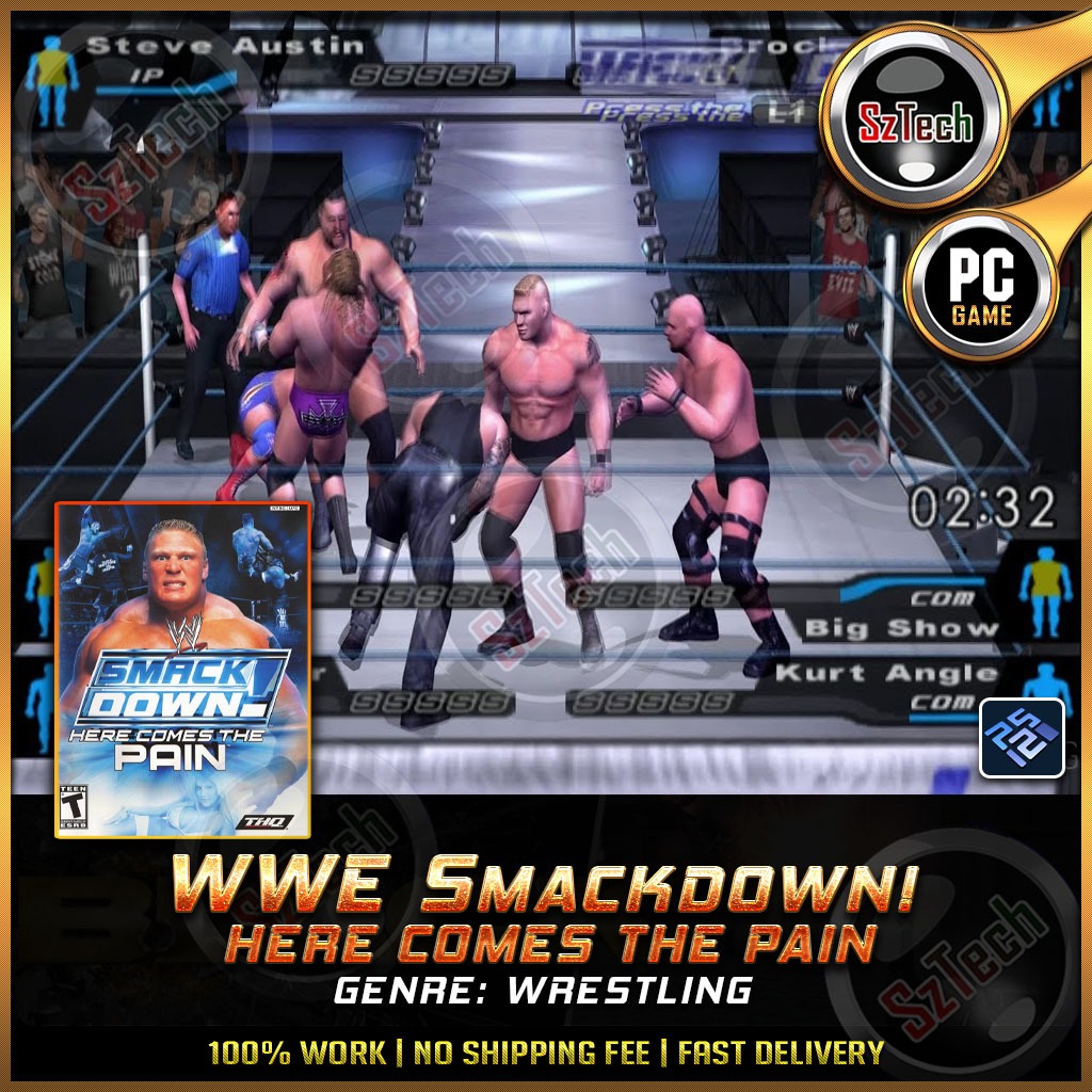 WWE SmackDown! Here Comes the Pain [ PC/Laptop GAME] 🔥Offline Games🔥WWE ...