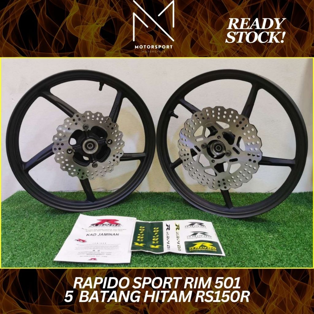 RAPIDO 501 RS150R RS150 5 Batang PNP SPORT RIM | Shopee Malaysia