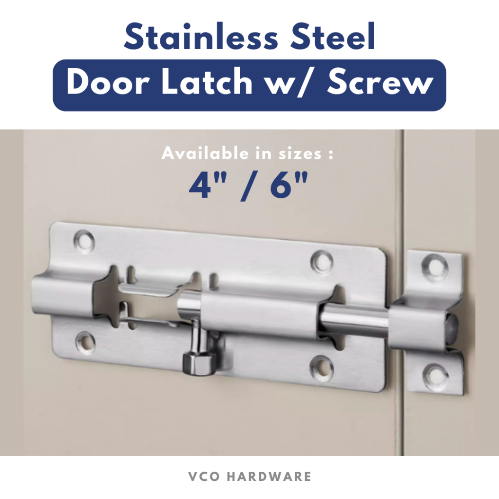 Stainless Steel Door Latch / Lock / Tower Bolt with Screw Set / Selak ...