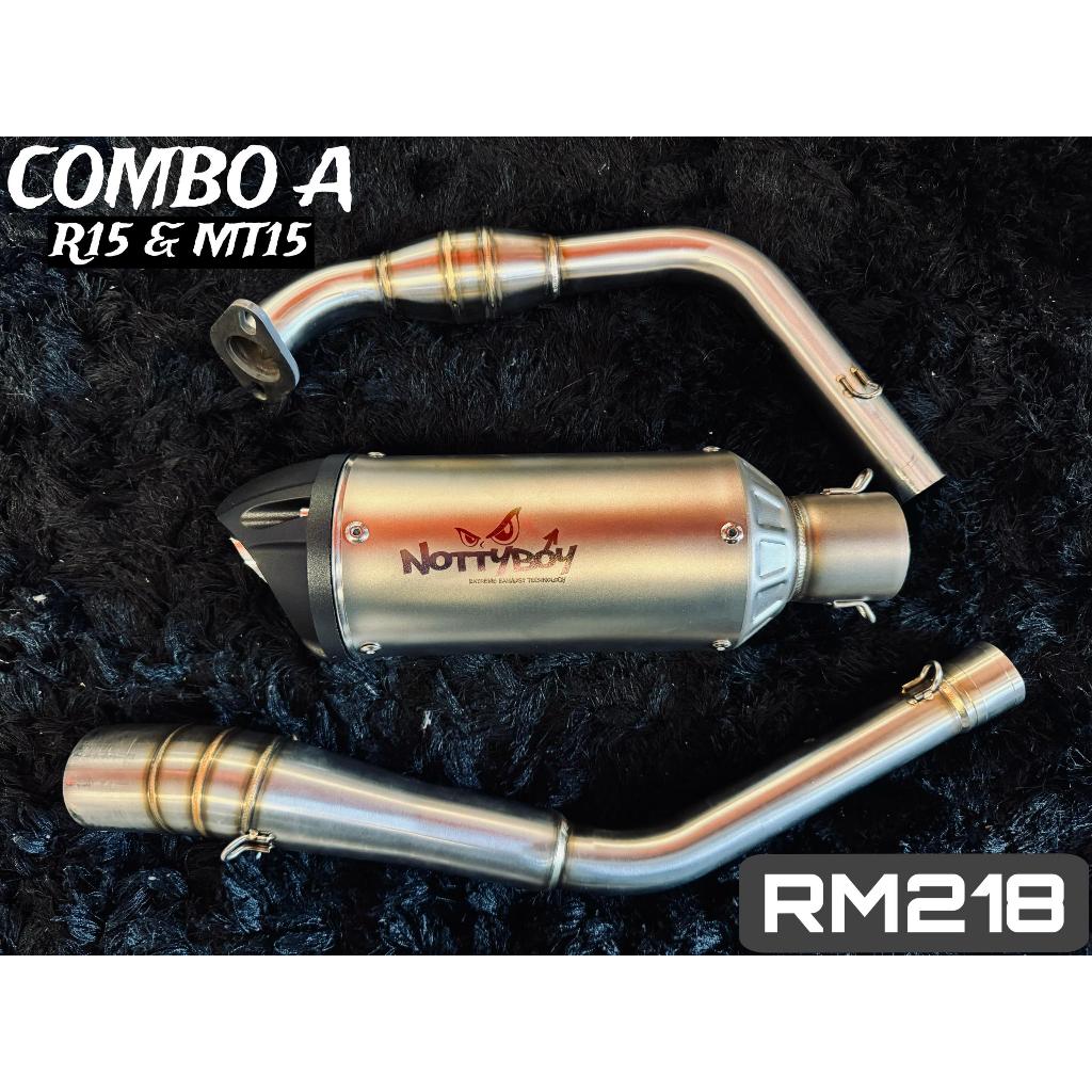 Yamaha R15 MT15 V1 V2 Akrapovic Sc Project Straight Motorcycle Full ...